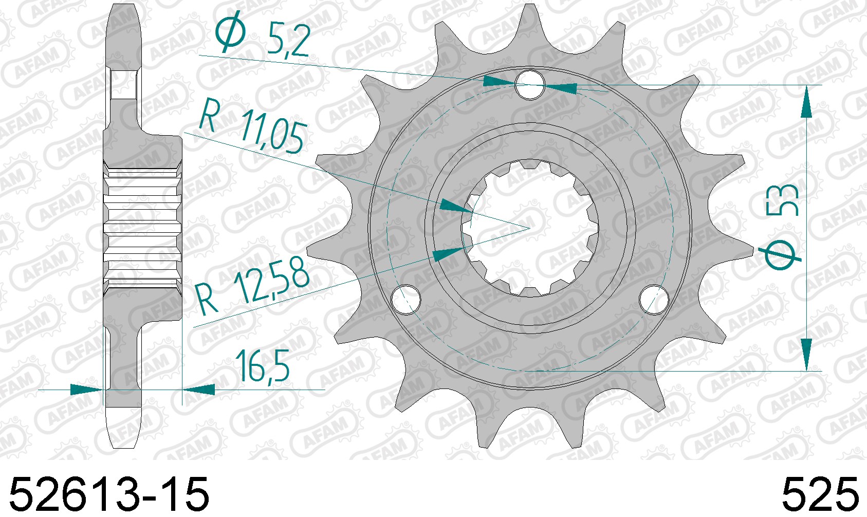 52613-15 звезда передняя DUCATI Monster, Supersport, Multistrada ...